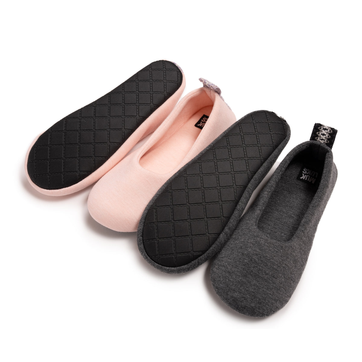 Women's 2 Pack Travel Ballerina Set Black – MUK LUKS