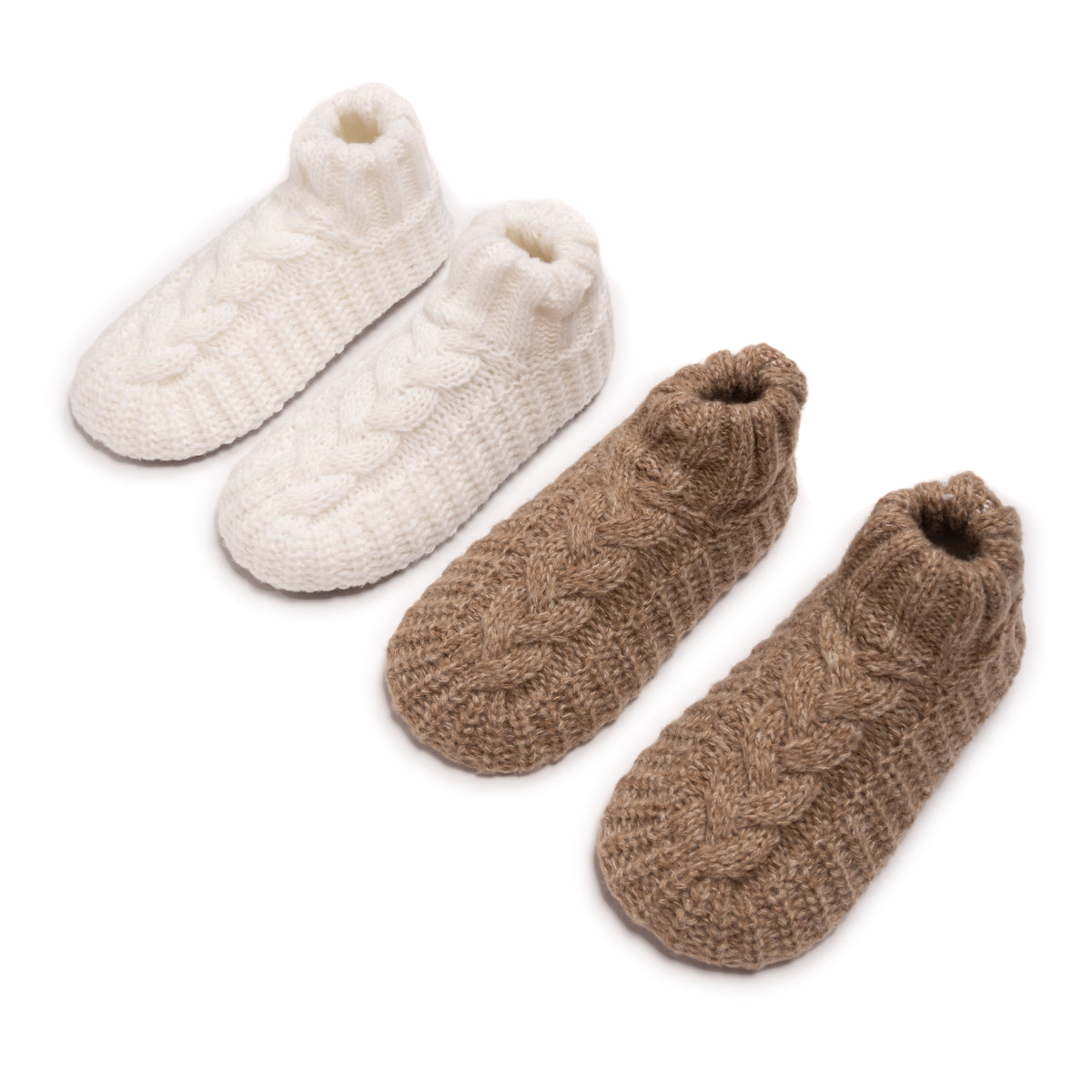 Women's Cuffed Sweater Knit Bootie Slippers - 2 Pair Pack – MUK LUKS