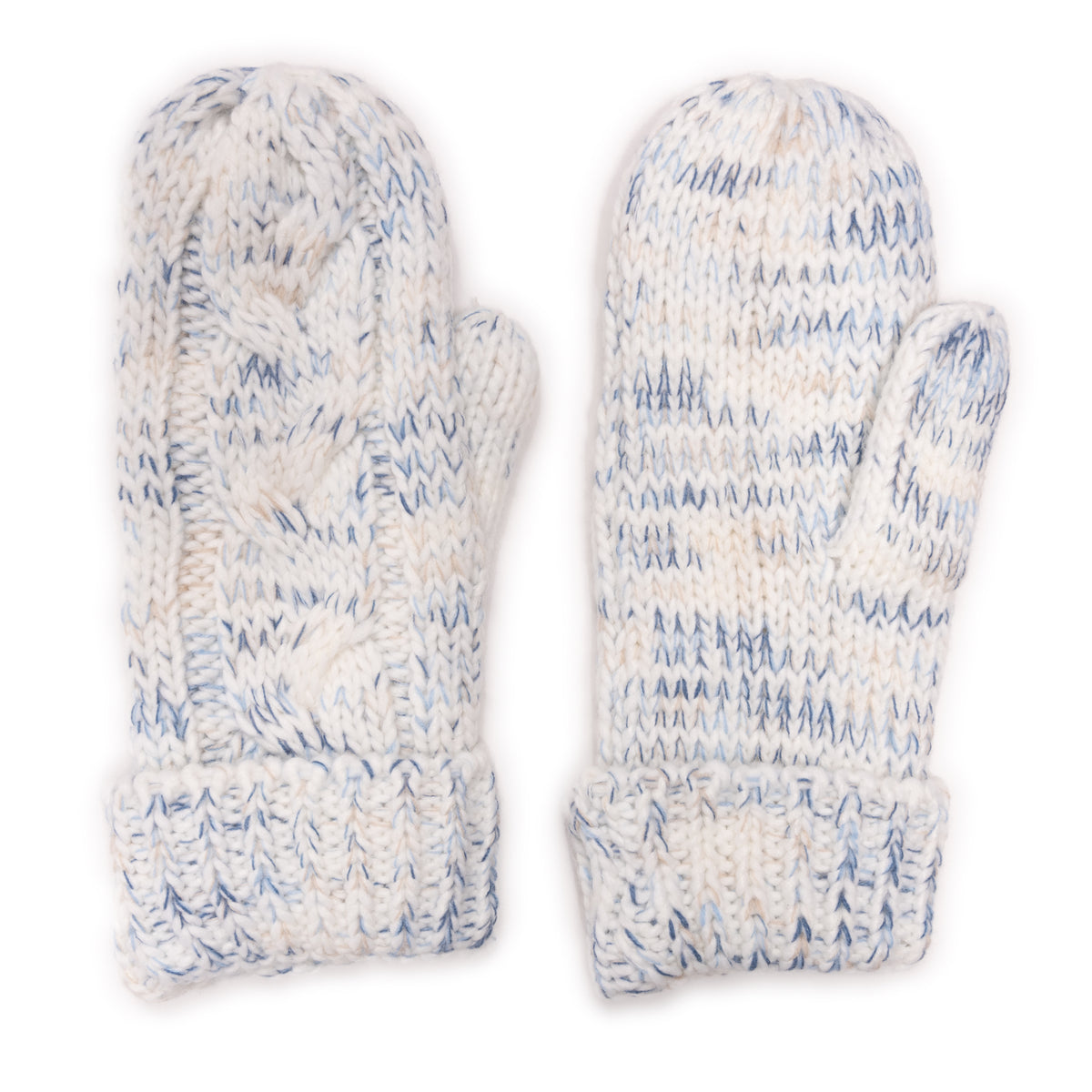 Women's Patch Marled Mittens – MUK LUKS