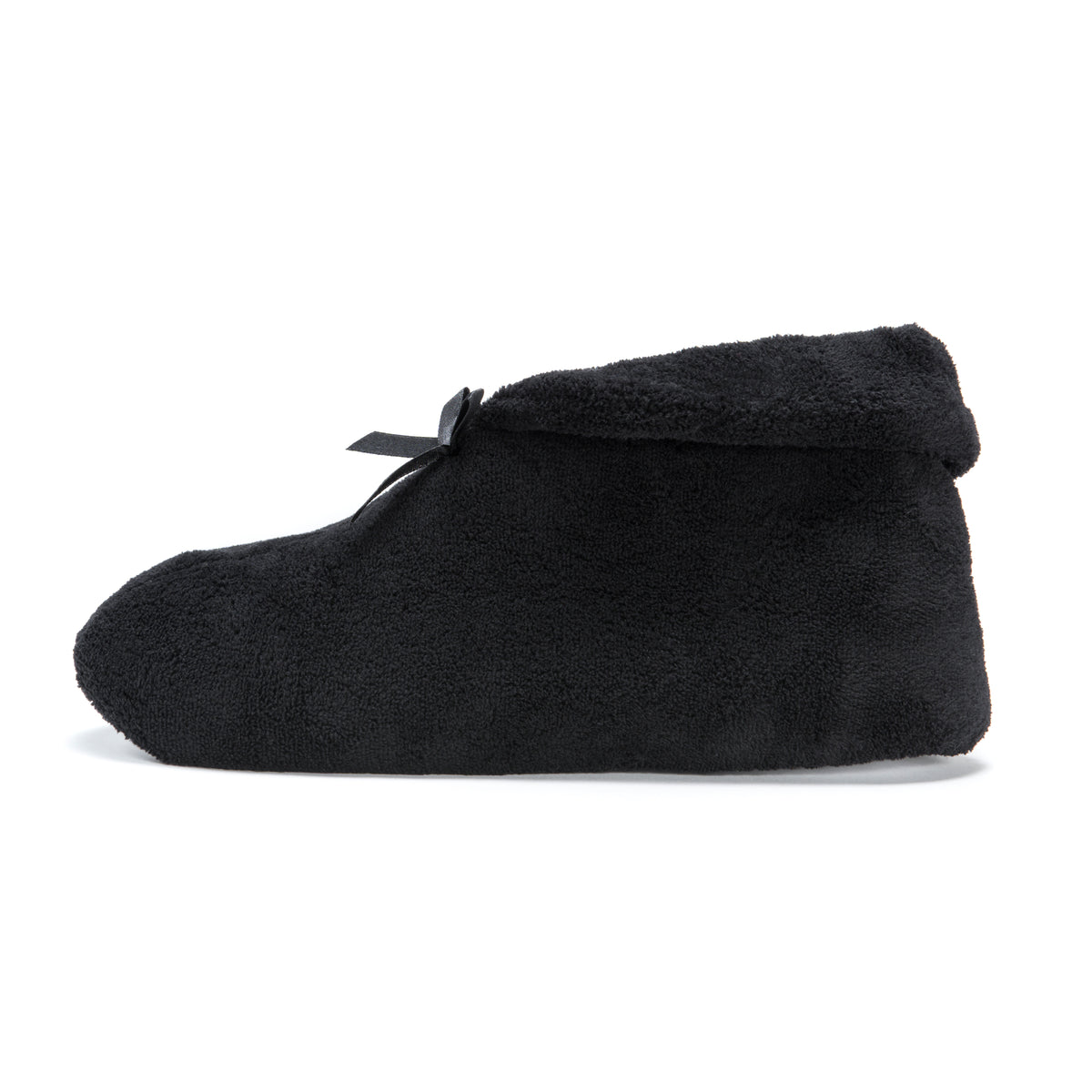 Women's Terry Cuff Slipper booties Black – MUK LUKS